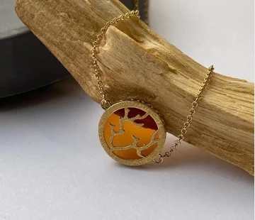 Купить колье N10009ZK – Sun Stone Amber – производитель янтарных украшений