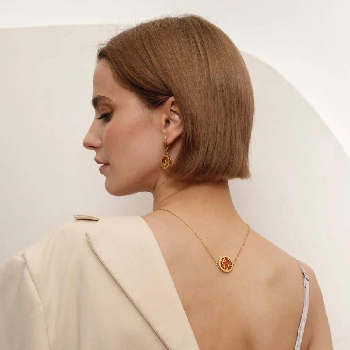 Купить колье N10009ZK – Sun Stone Amber – производитель янтарных украшений