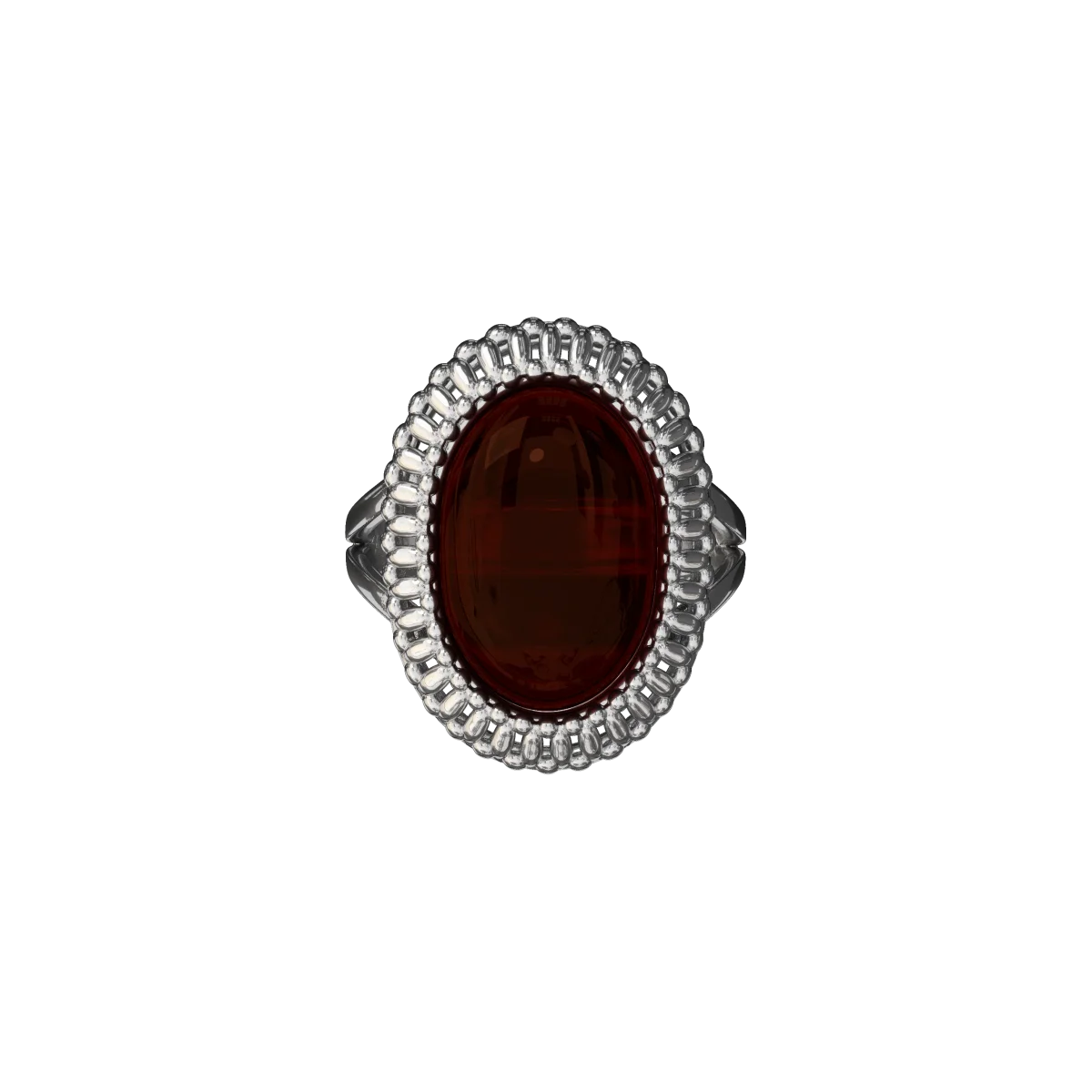 Купить серебряное Кольцо с янтарем R20011RV – магазин ювелирных изделий Sun Stone Amber